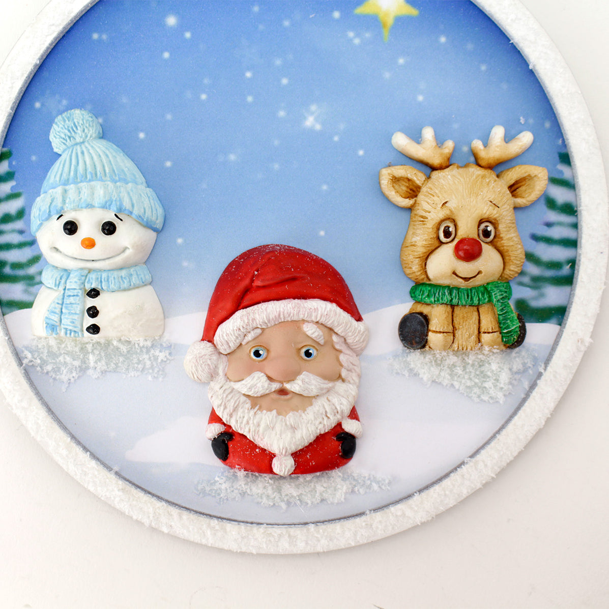 Cute Christmas Characters Silicone Mould — Katy Sue Designs