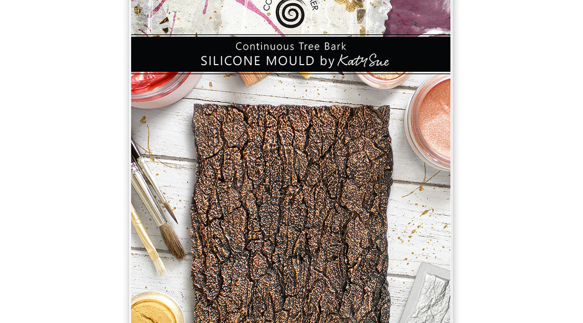 Cosmic Shimmer Continuous Tree Bark Silicone Mould | Katy Sue Designs