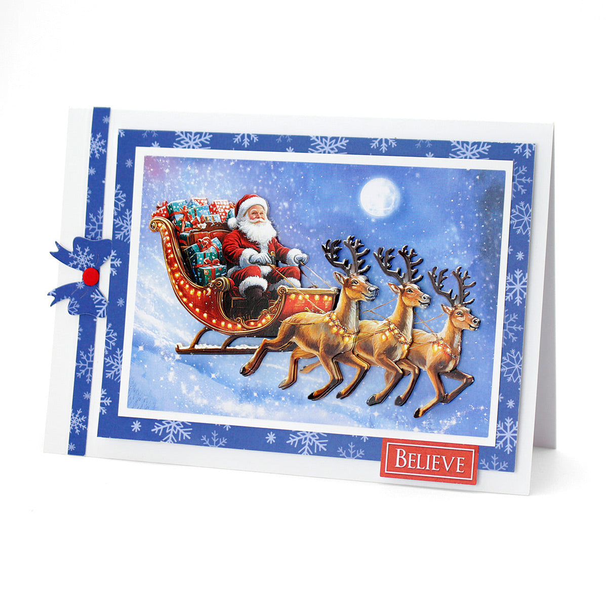 Die Cut Decoupage – Santa in the Sky (pack of 3) — Katy Sue Designs