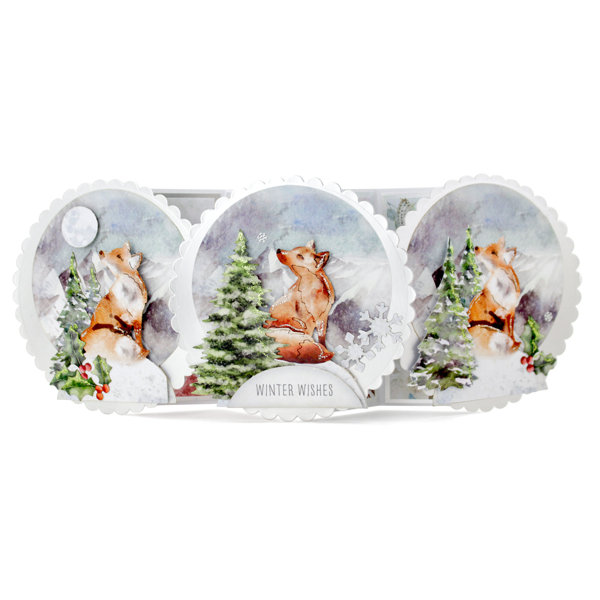 Watercolour Christmas Animals, Die-Cut Pop Up Cards — Katy Sue Designs