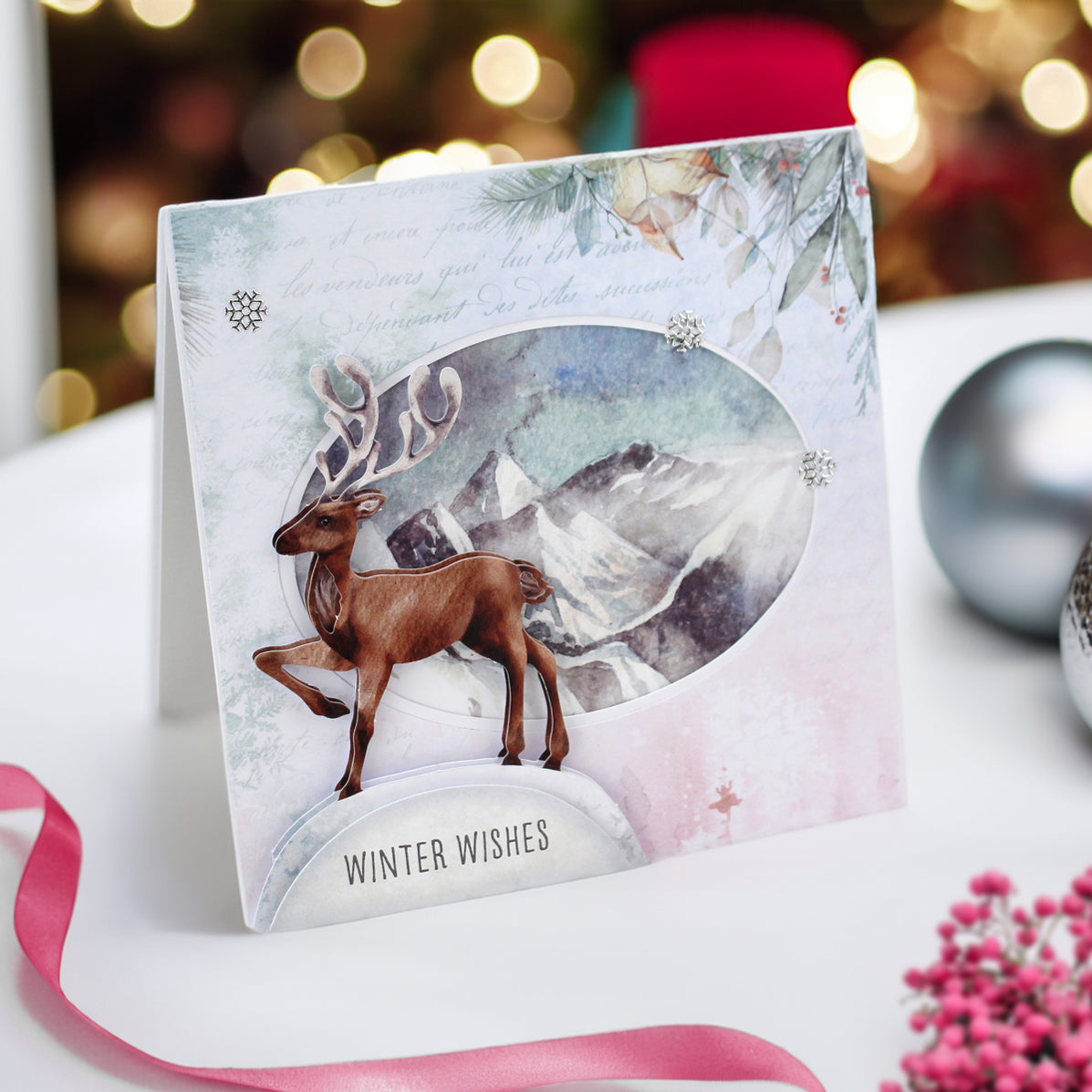 Watercolour Christmas Animals Pop Up Card Making Kit — Katy Sue Designs