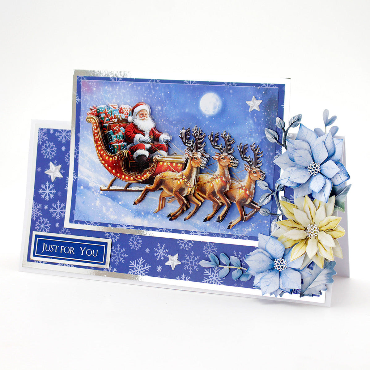 Die Cut Decoupage – Santa in the Sky (pack of 3) — Katy Sue Designs