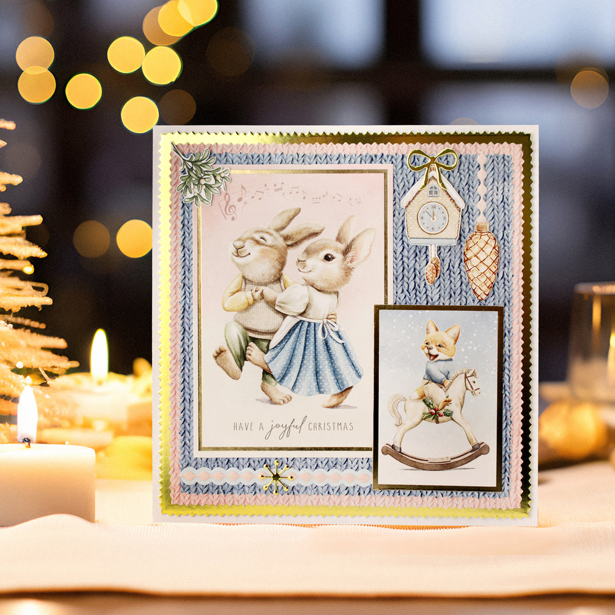 Kanban Crafts Festive Furry Fun, Foiled Paper Craft Toppers, 6 sheets ...