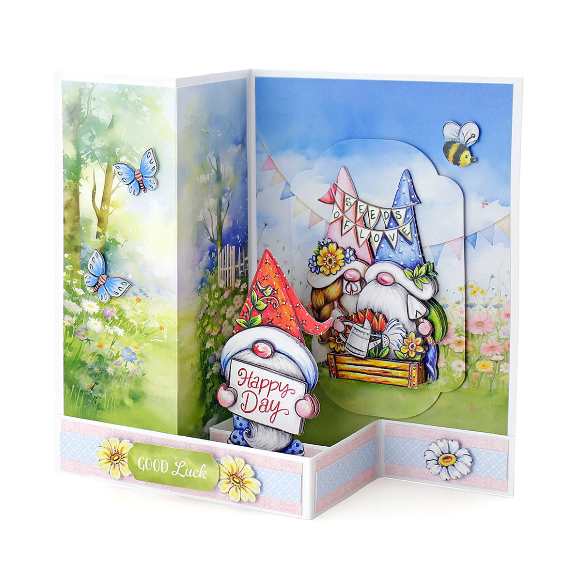 White 5x7 Side Pop Up Cards & Envelopes – Pre-Cut Card Blanks for ...