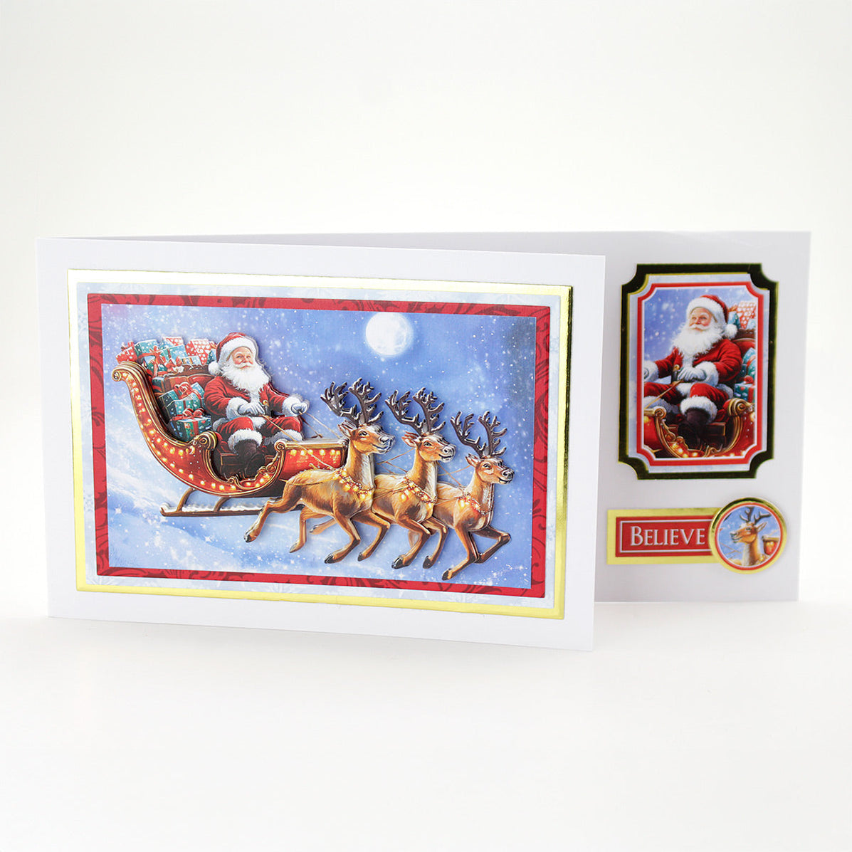 Die Cut Decoupage – Santa in the Sky (pack of 3) — Katy Sue Designs