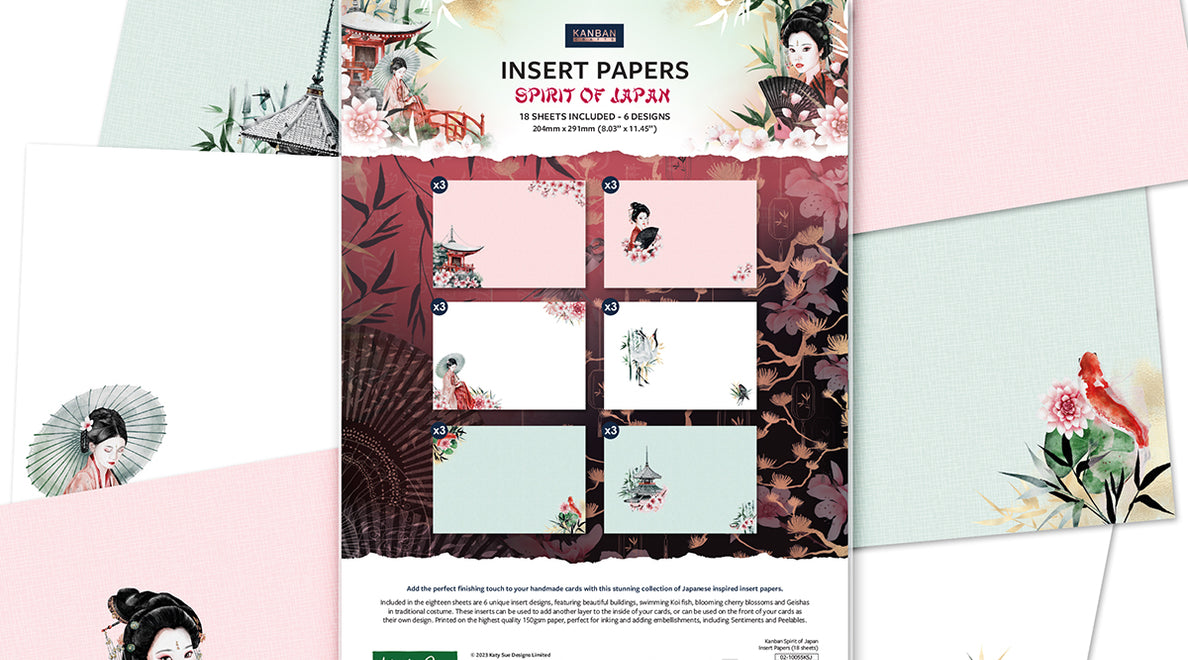 Kanban Crafts Spirit of Japan Insert Papers, 18 sheets — Katy Sue Designs
