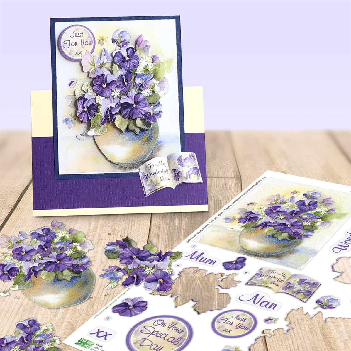 Die Cut Decoupage – Pretty Flowers (Pack of 24) | Katy Sue Designs