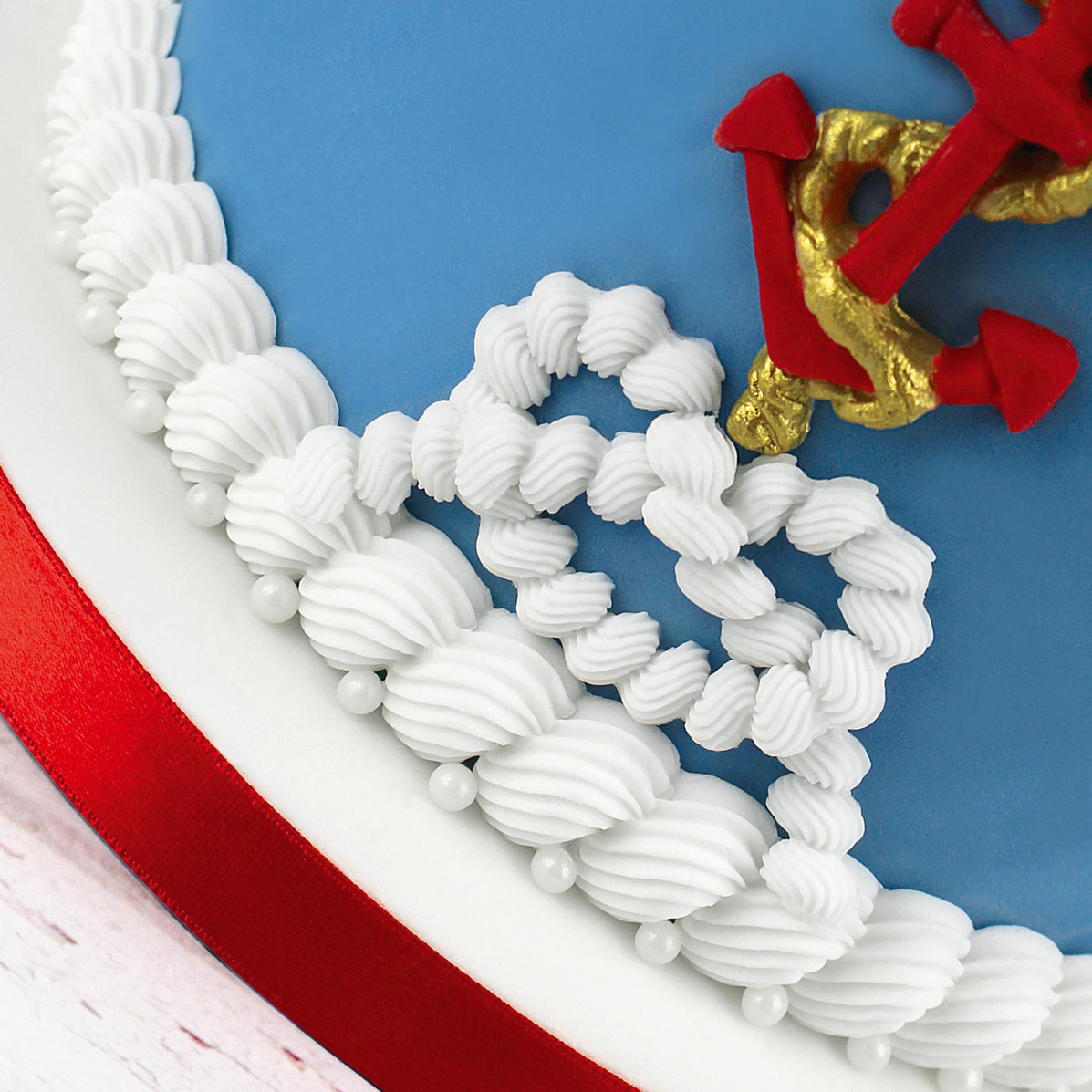 Serrated Rope Borders Mould for Cake Decorating | Katy Sue Designs