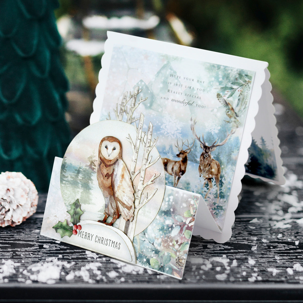 Watercolour Christmas Animals Pop Up Card Making Kit — Katy Sue Designs