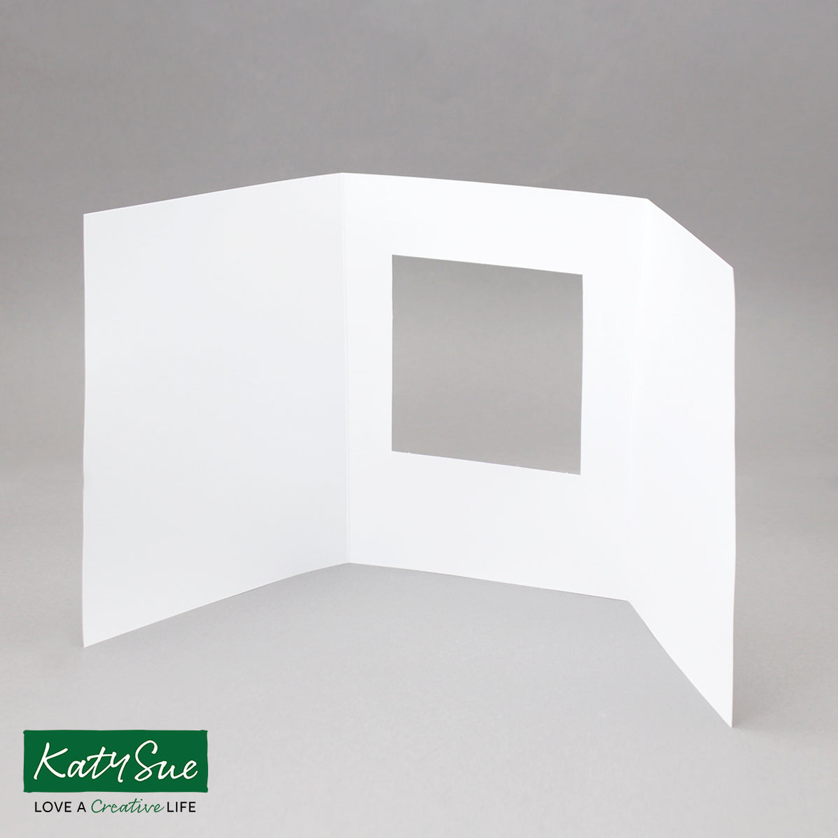 White Square Aperture Cards 150x203mm (pack of 10) — Katy Sue Designs