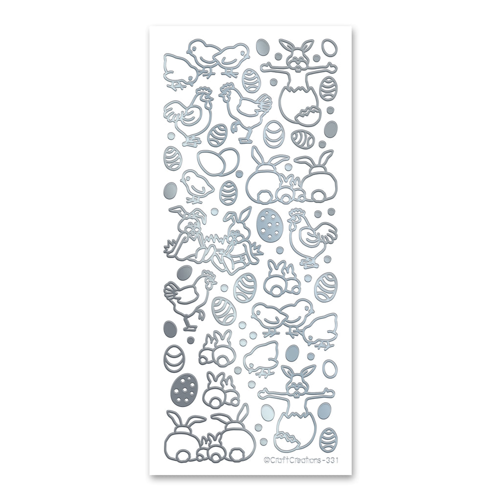 Peel Off Stickers in Gold and Silver Foil, huge range all occasions ...