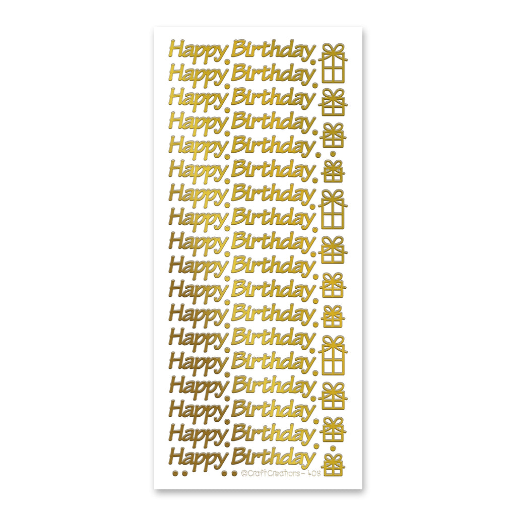 Birthday Peel Off Stickers — Katy Sue Designs
