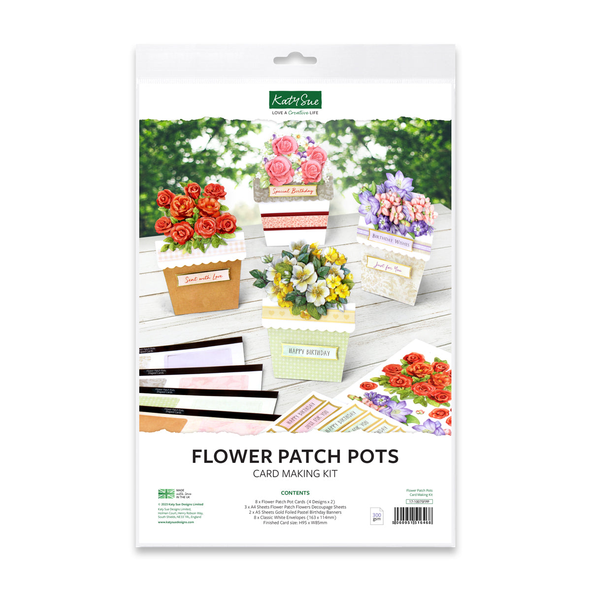 Flower Patch Pots Card Making Kit | Katy Sue Designs
