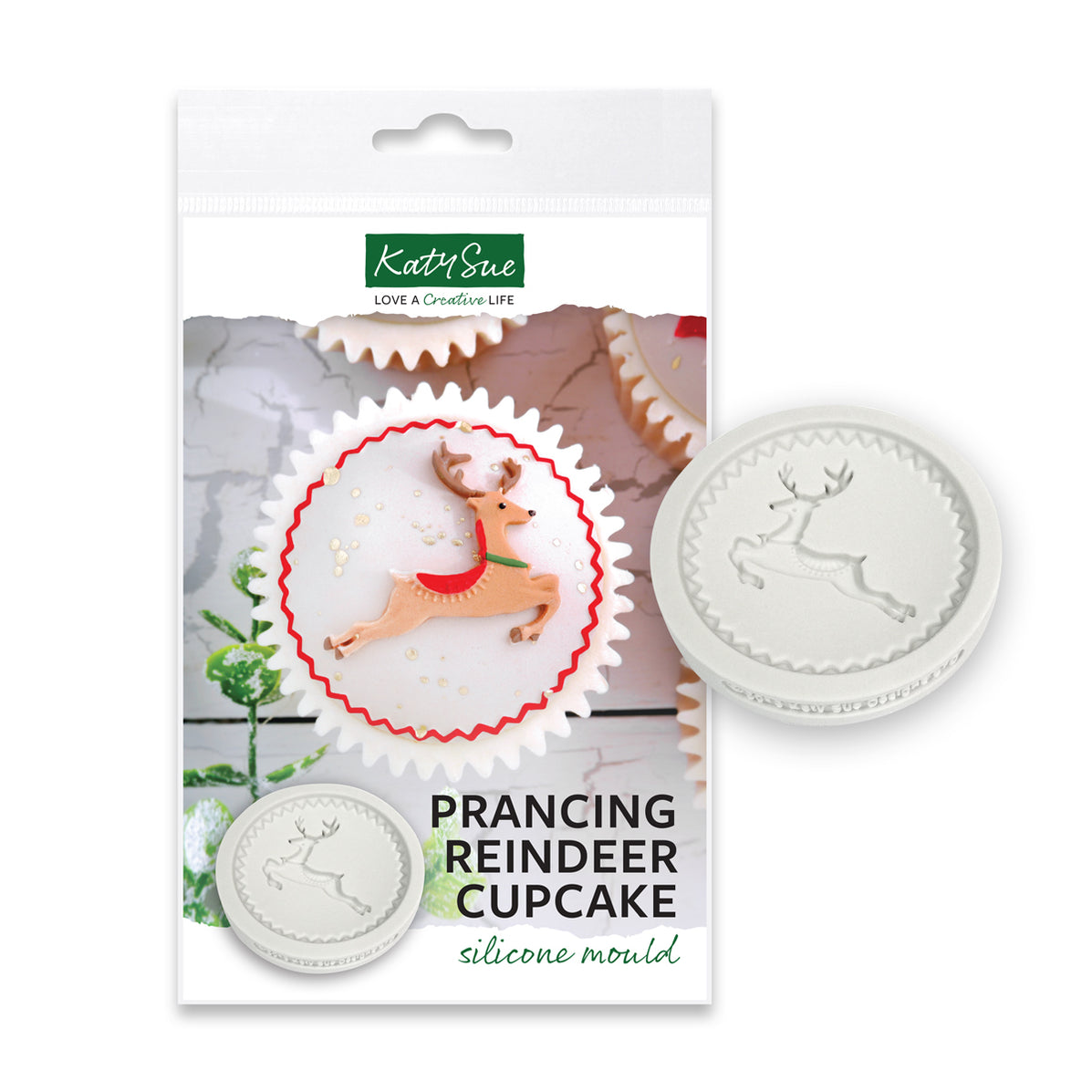 Prancing Reindeer Topper Mould | Katy Sue Designs