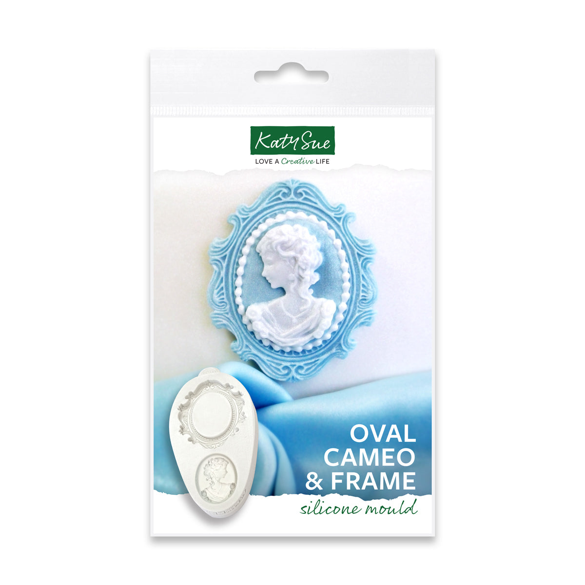 Oval Cameo & Oval Frame 2 Silicone Mould | Katy Sue Designs