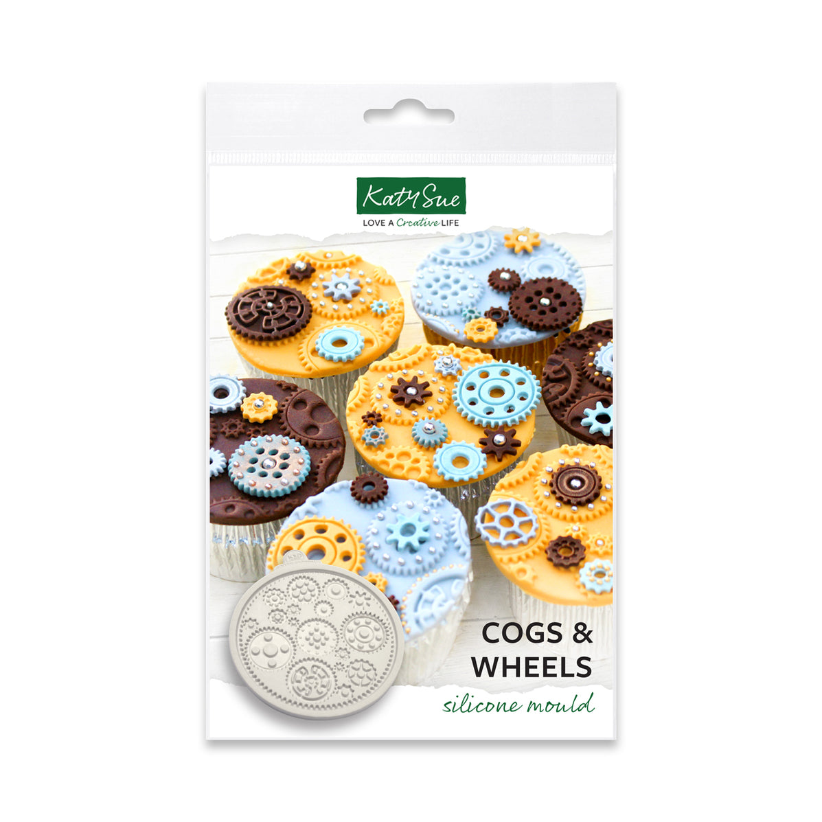 Cogs & Wheels Silicone Mould | Katy Sue Designs