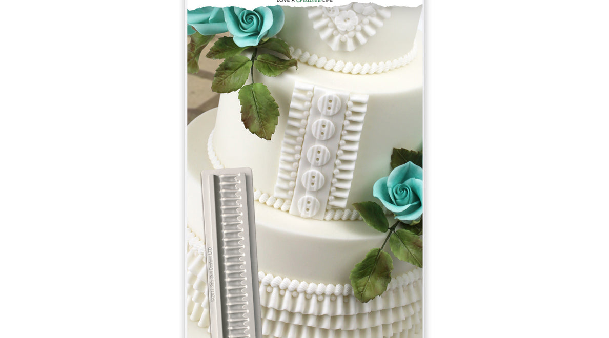Medium Ruffle Silicone Mould for cake decorating — Katy Sue Designs