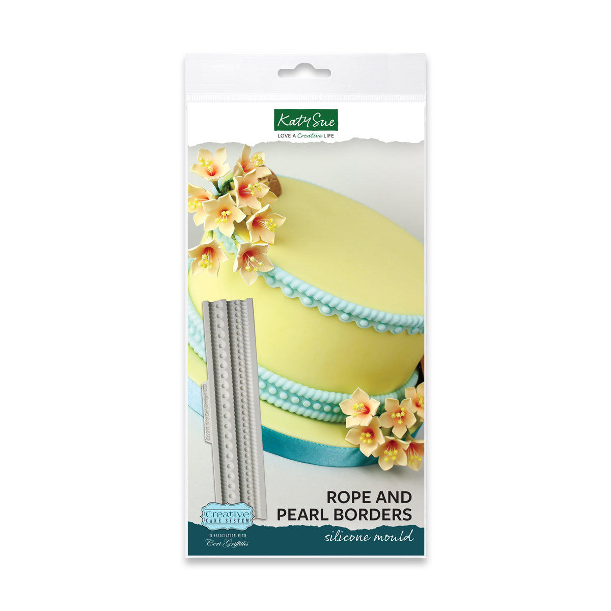 Creative Cake System - Rope and Pearl Borders Silicone Mould | Katy Sue ...