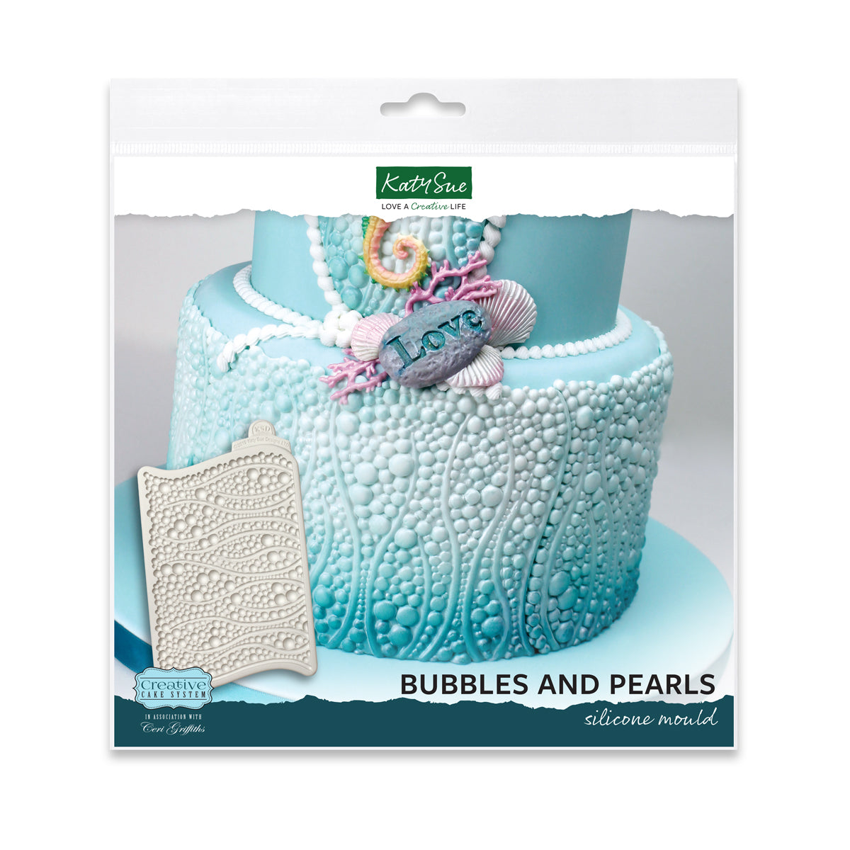 Bubbles and Pearls Silicone Mould — Katy Sue Designs