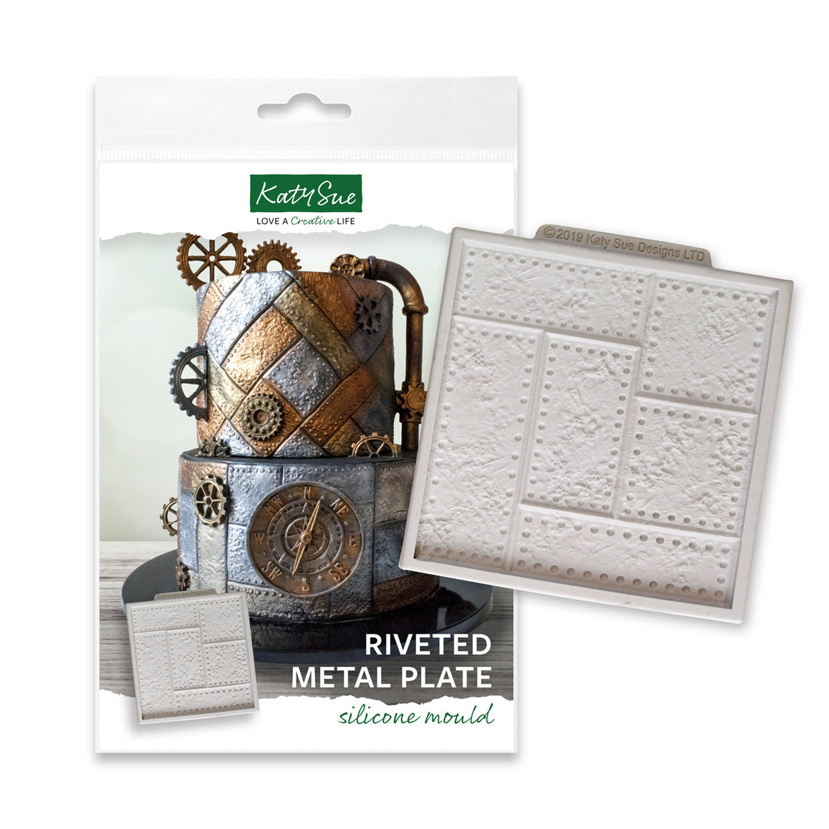 Riveted Metal Plate Silicone Mould | Katy Sue Designs