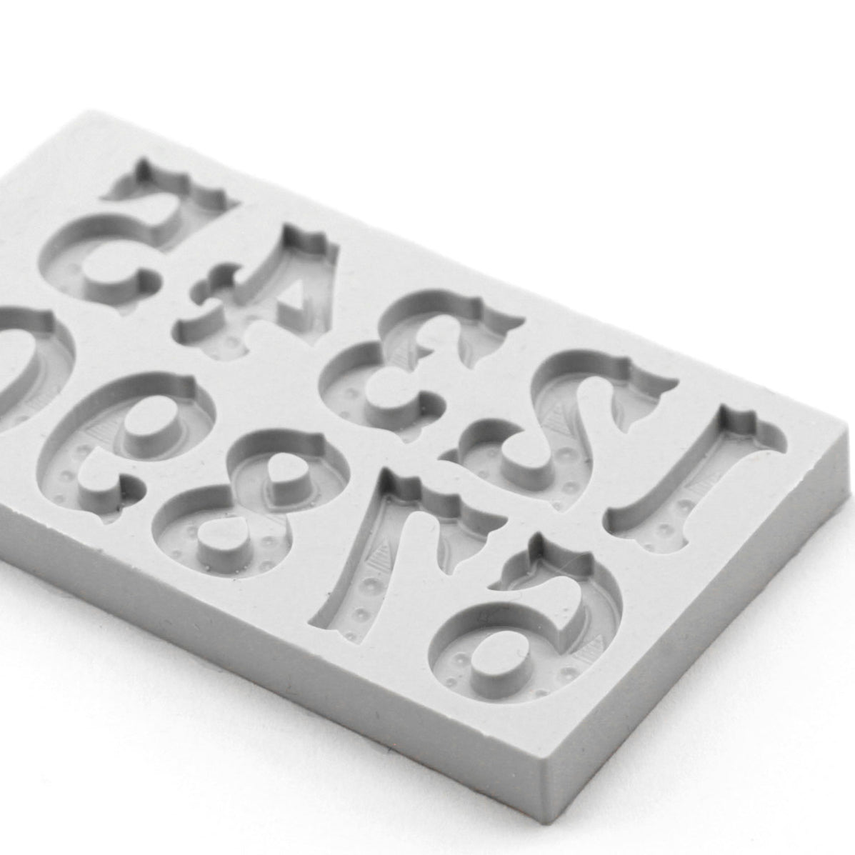 Zebrawood Font Alphabet and Numbers Silicone Mould Set of 2 — Katy Sue ...