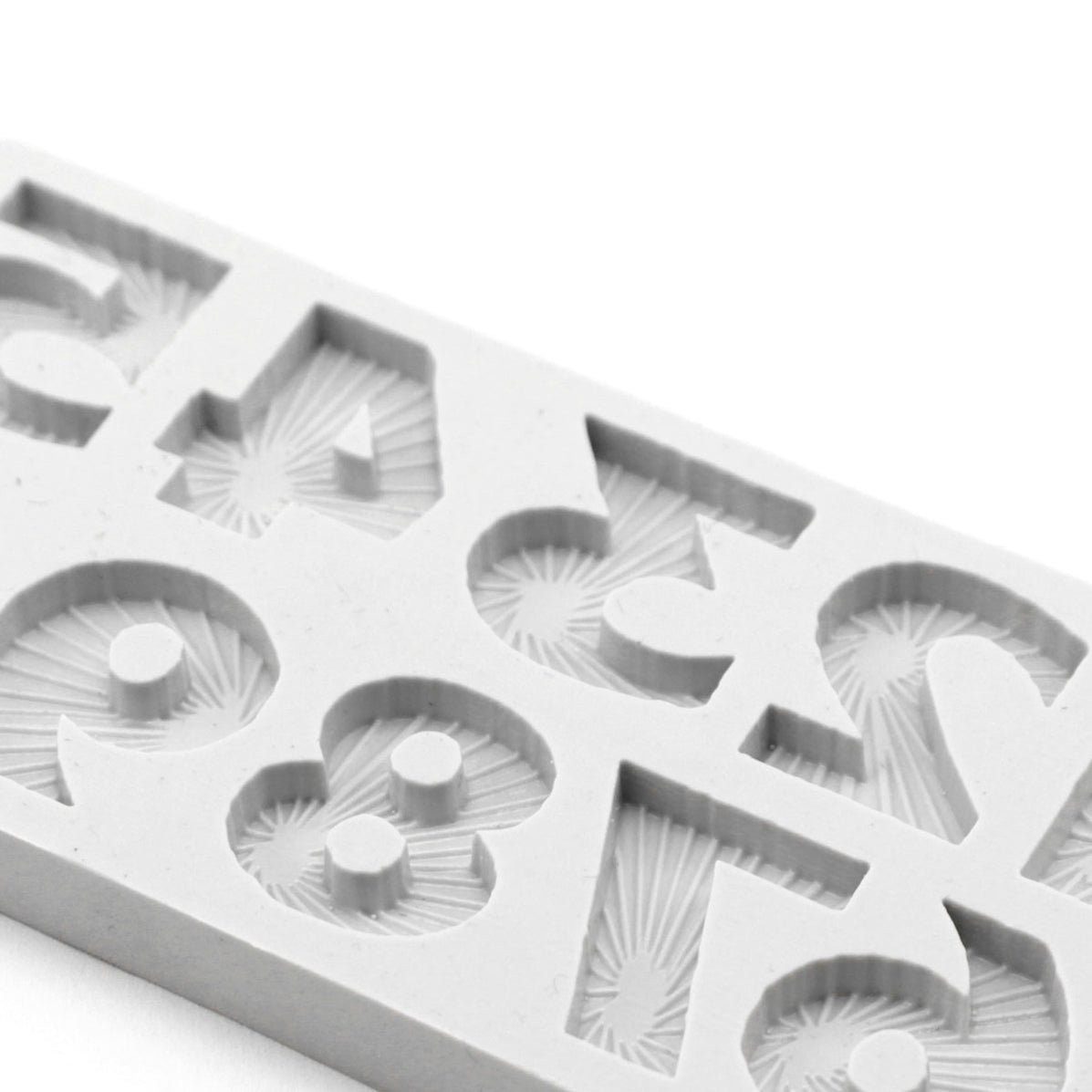 Starburst Font Alphabet and Numbers Silicone Mould Set of 2 — Katy Sue ...