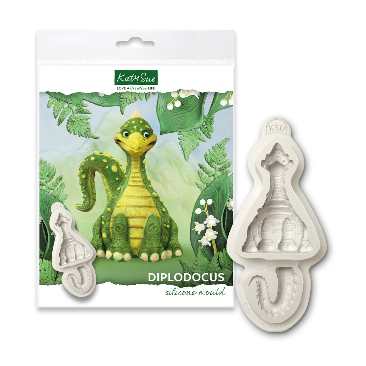 Diplodocus Silicone Mould — Katy Sue Designs