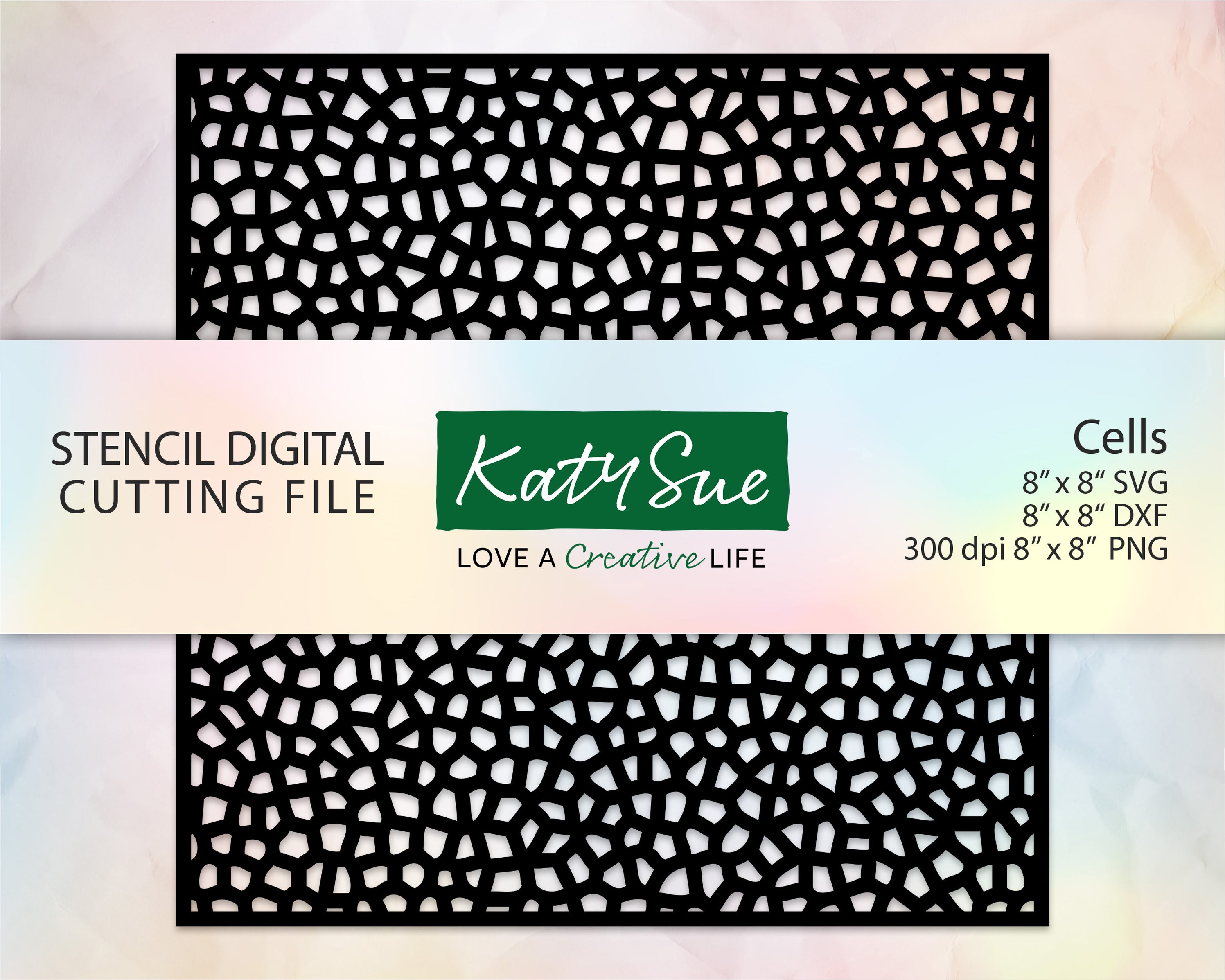 Cells Stencil | Digital Cutting File — Katy Sue Designs
