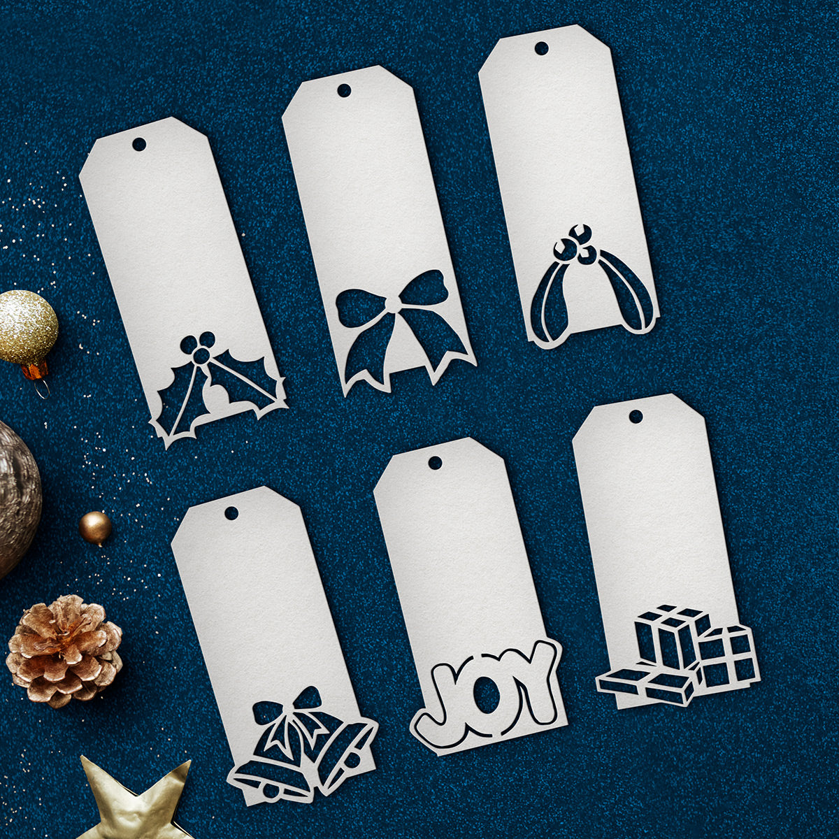 Christmas Tags Paper Cutting Digital Templates — Katy Sue Designs