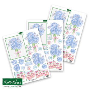 Die Cut Decoupage – Birthday Cake and Flowers (pack of 12) — Katy Sue ...