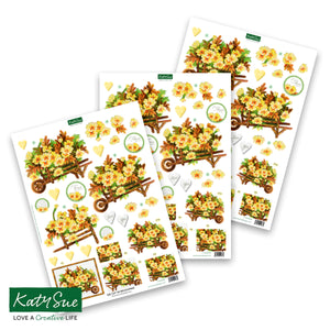 Die Cut Decoupage – Country Garden (pack of 12) | Katy Sue Designs