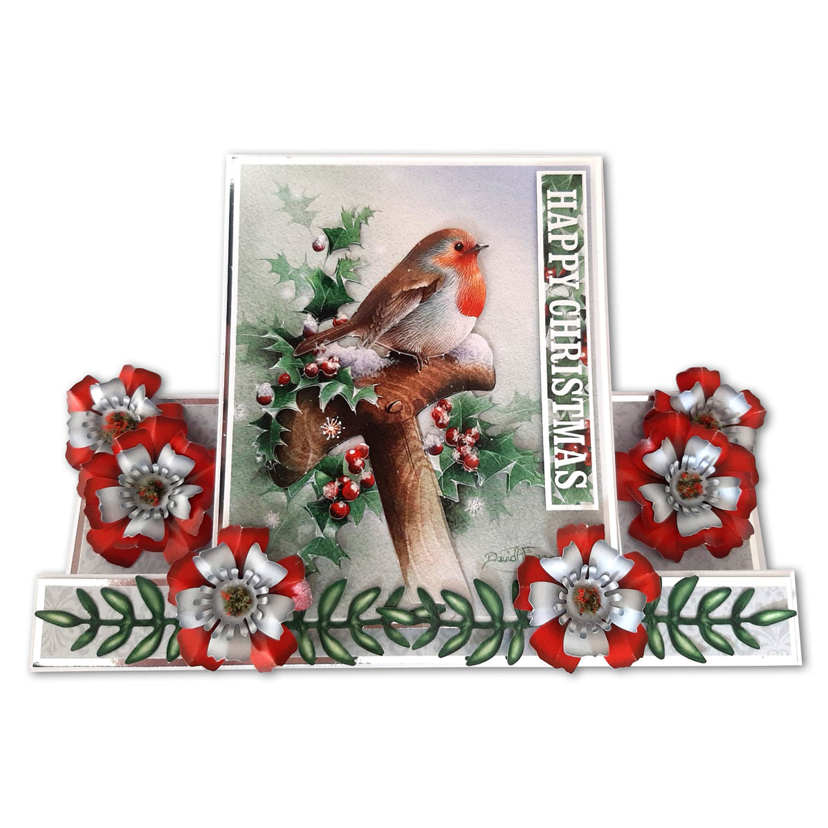 Die Cut Decoupage – Robin on Spade (pack of 3) — Katy Sue Designs