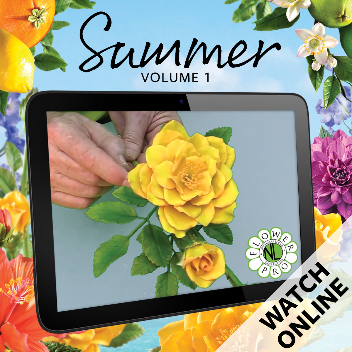 Flower Pro ONLINE – Summer Master Class Collection Vol 1 — Katy Sue Designs