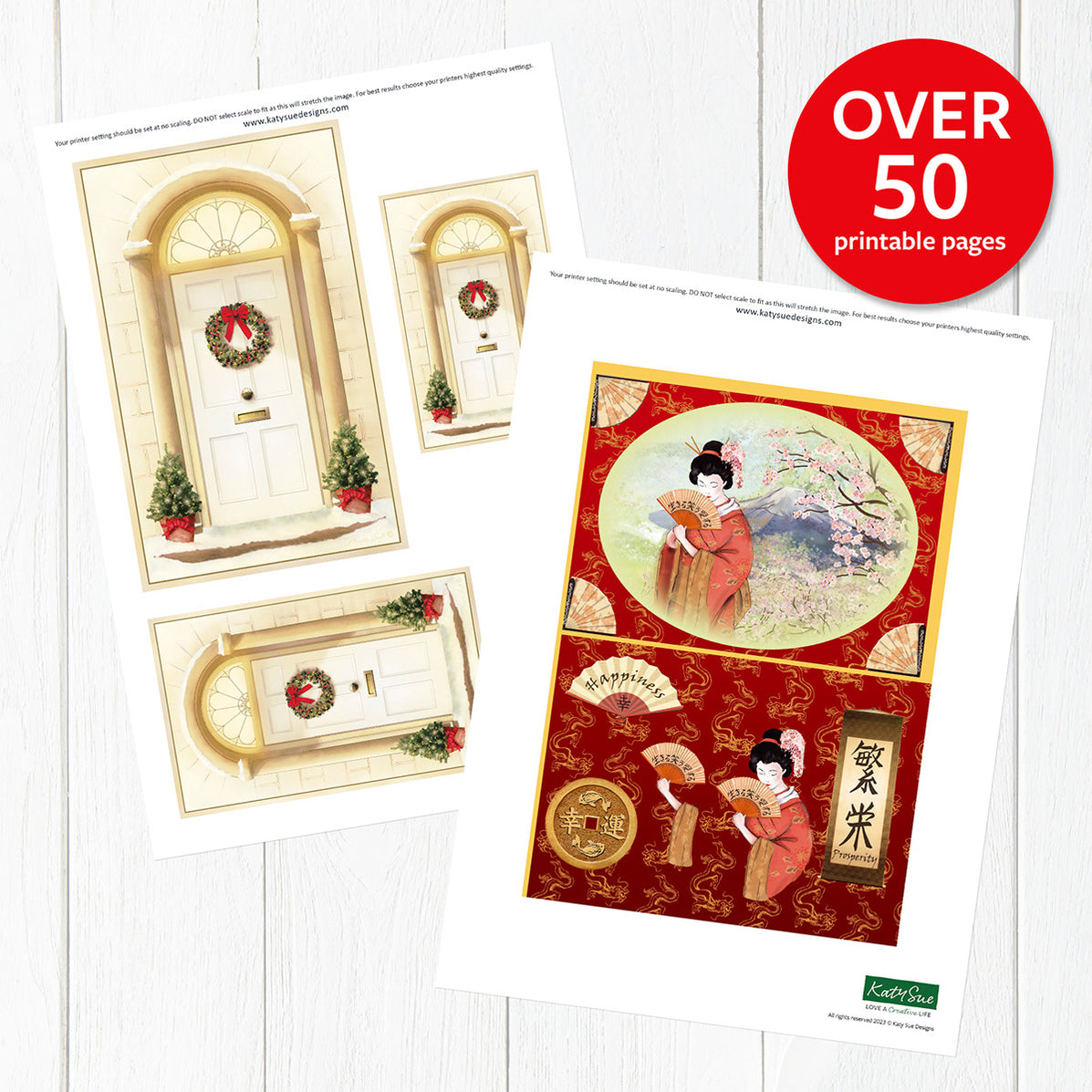 Flower Soft Card Making Toppers PDF Digital Download — Katy Sue Designs