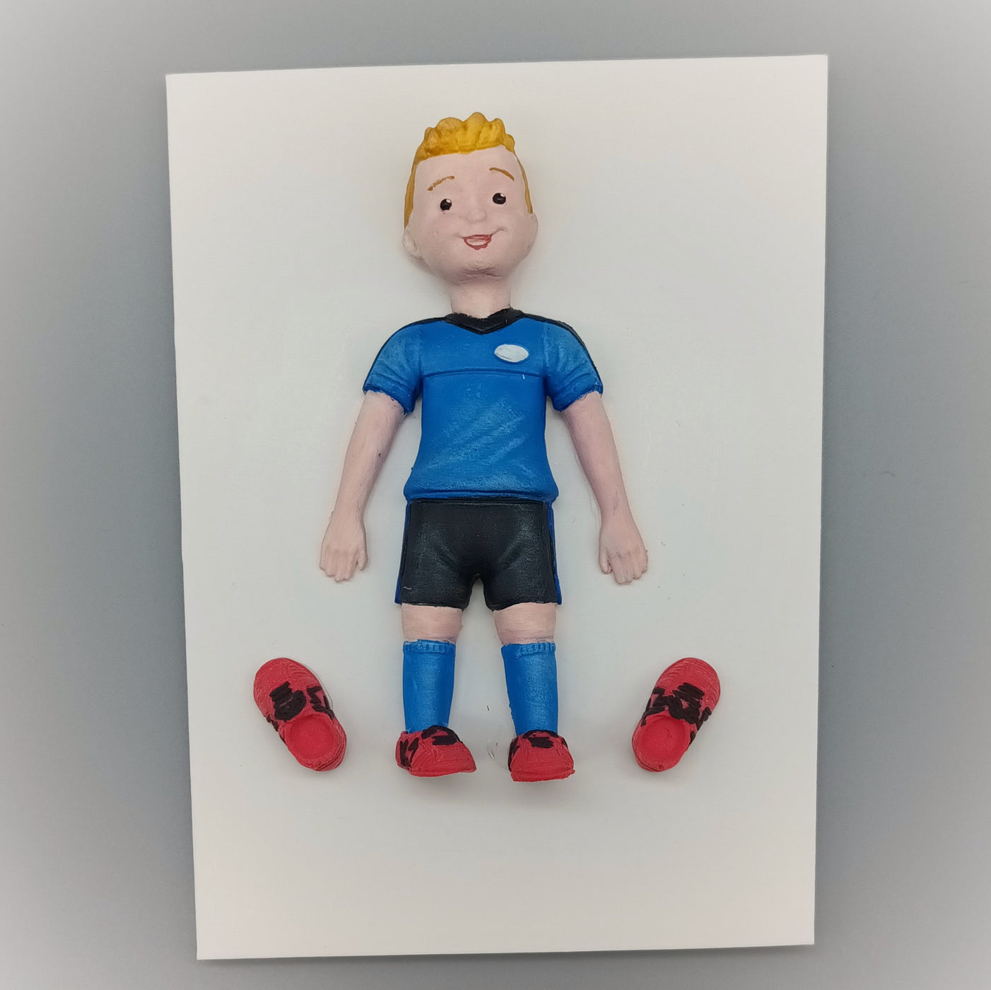Footballer Posable Arms Silicone Mould | Katy Sue Designs