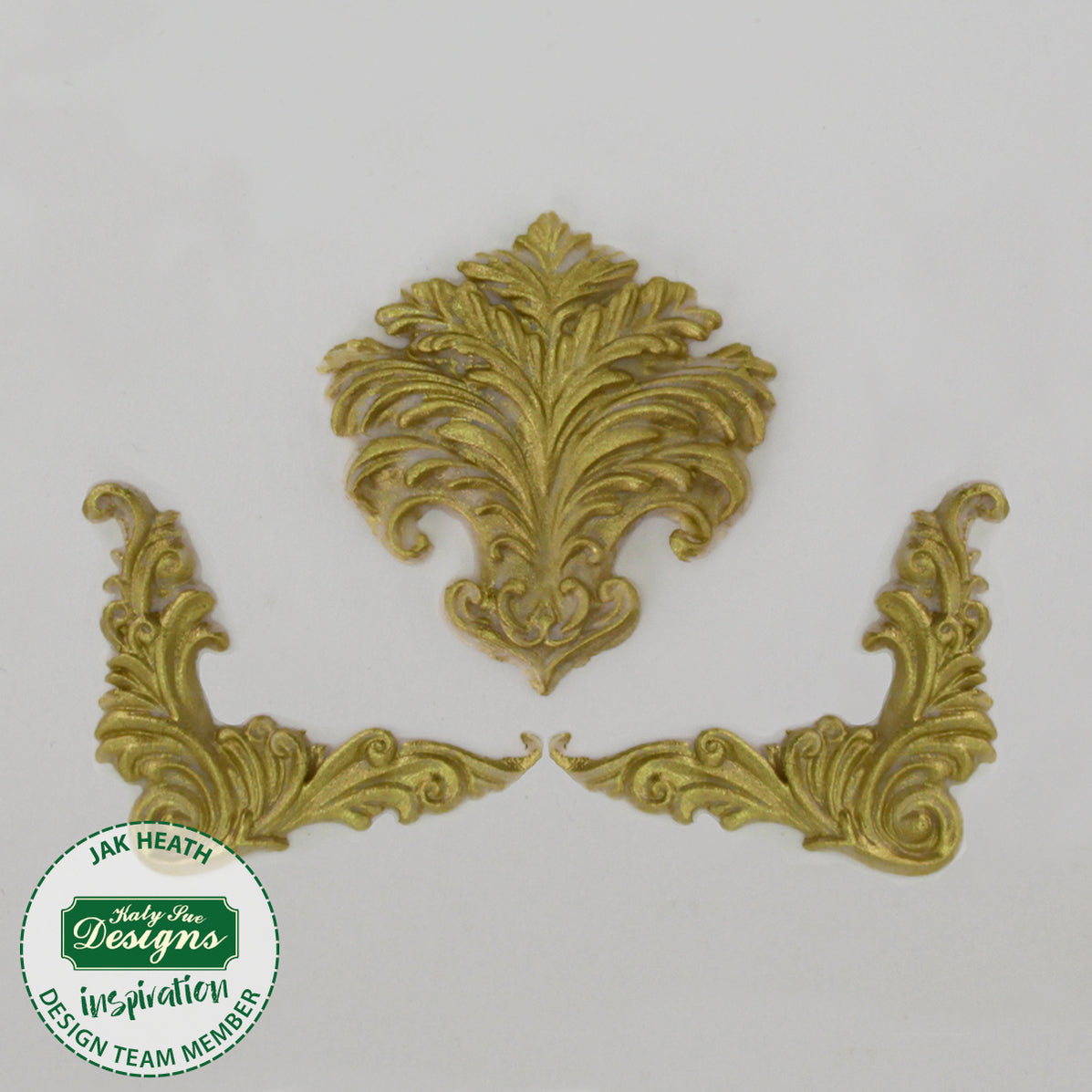 Rococo Corners & Crest Silicone Mould — Katy Sue Designs