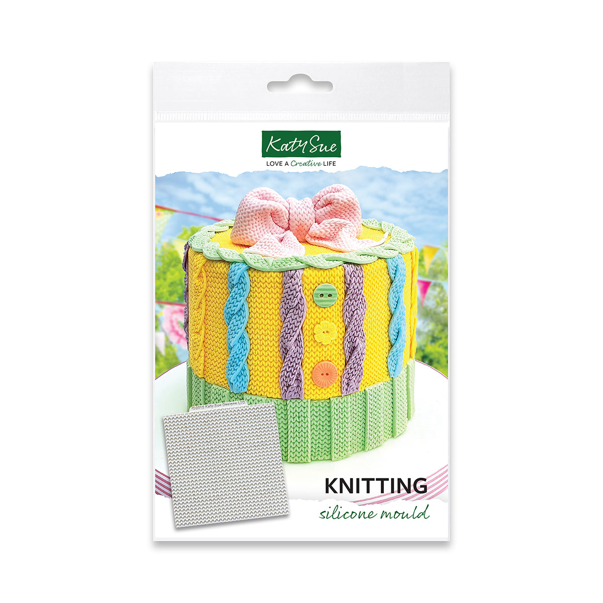 Knitting Silicone Mould | Realistic Knitted Texture by Katy Sue Designs