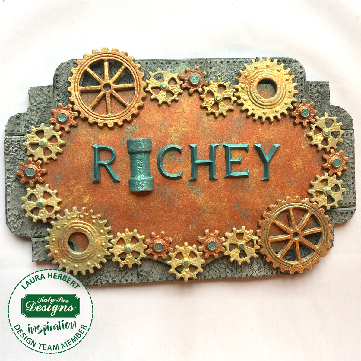 Distressed Cogs Silicone Mould — Katy Sue Designs