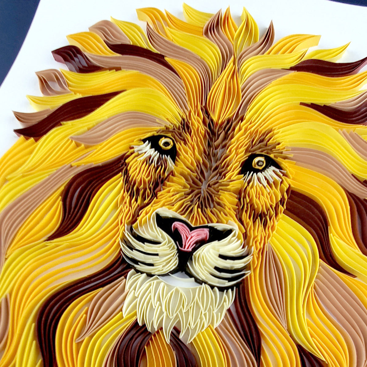 Lion Digital Quilling Template — Katy Sue Designs