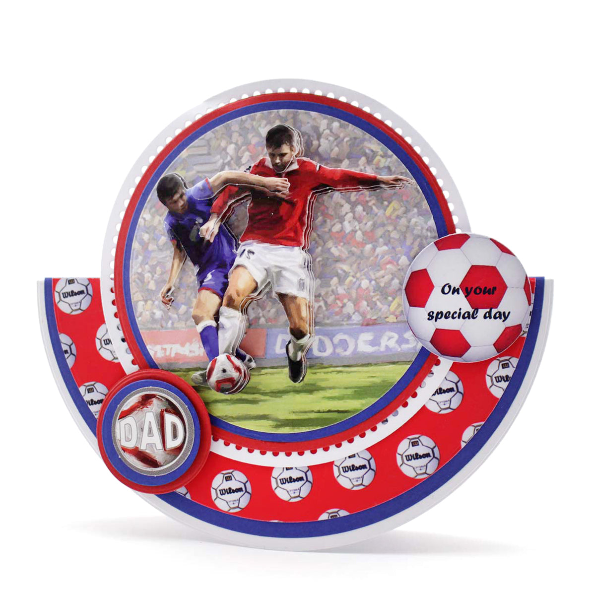 Die Cut Decoupage – Football (pack of 3) — Katy Sue Designs