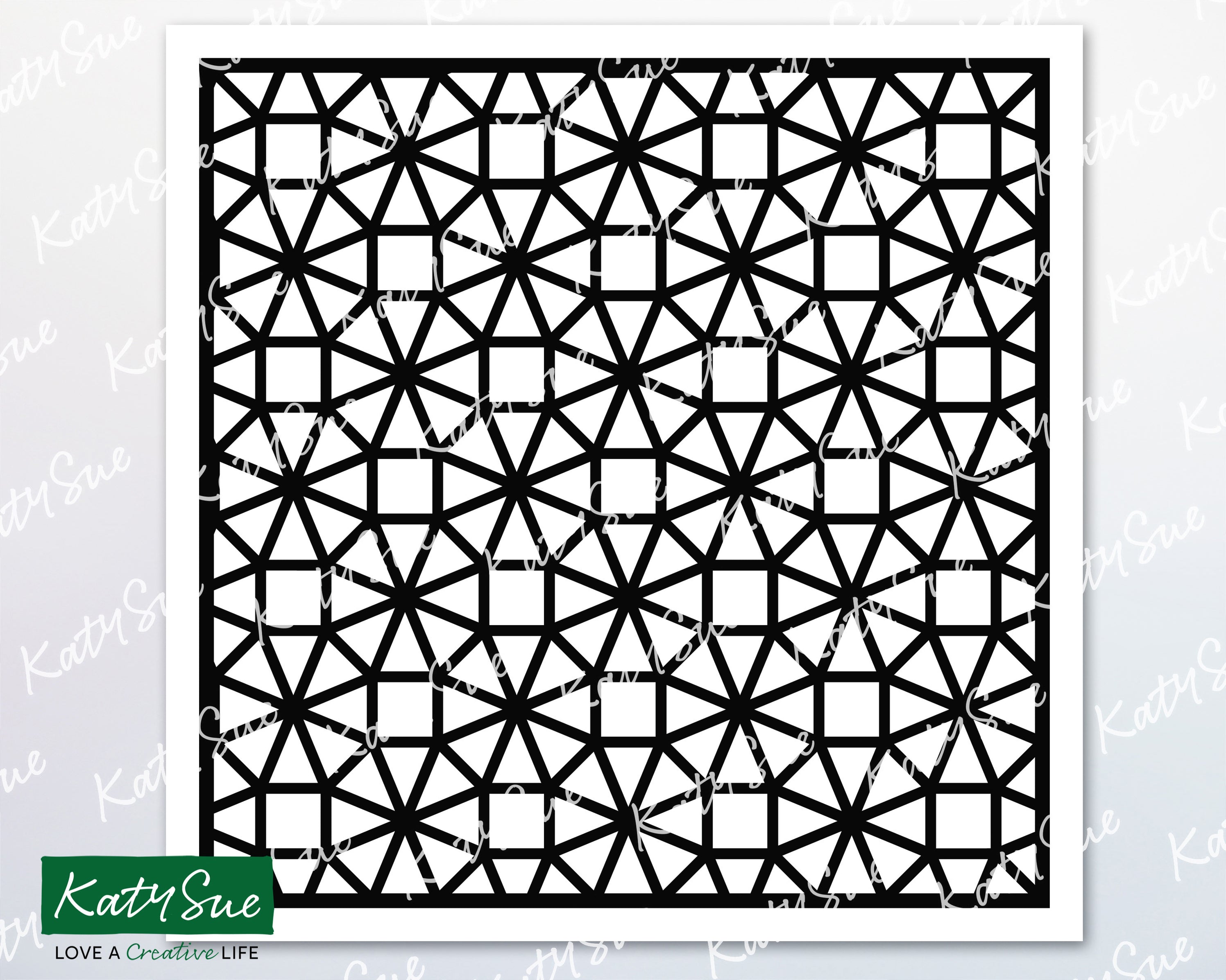 Octagons Stencil | Digital Cutting File — Katy Sue Designs