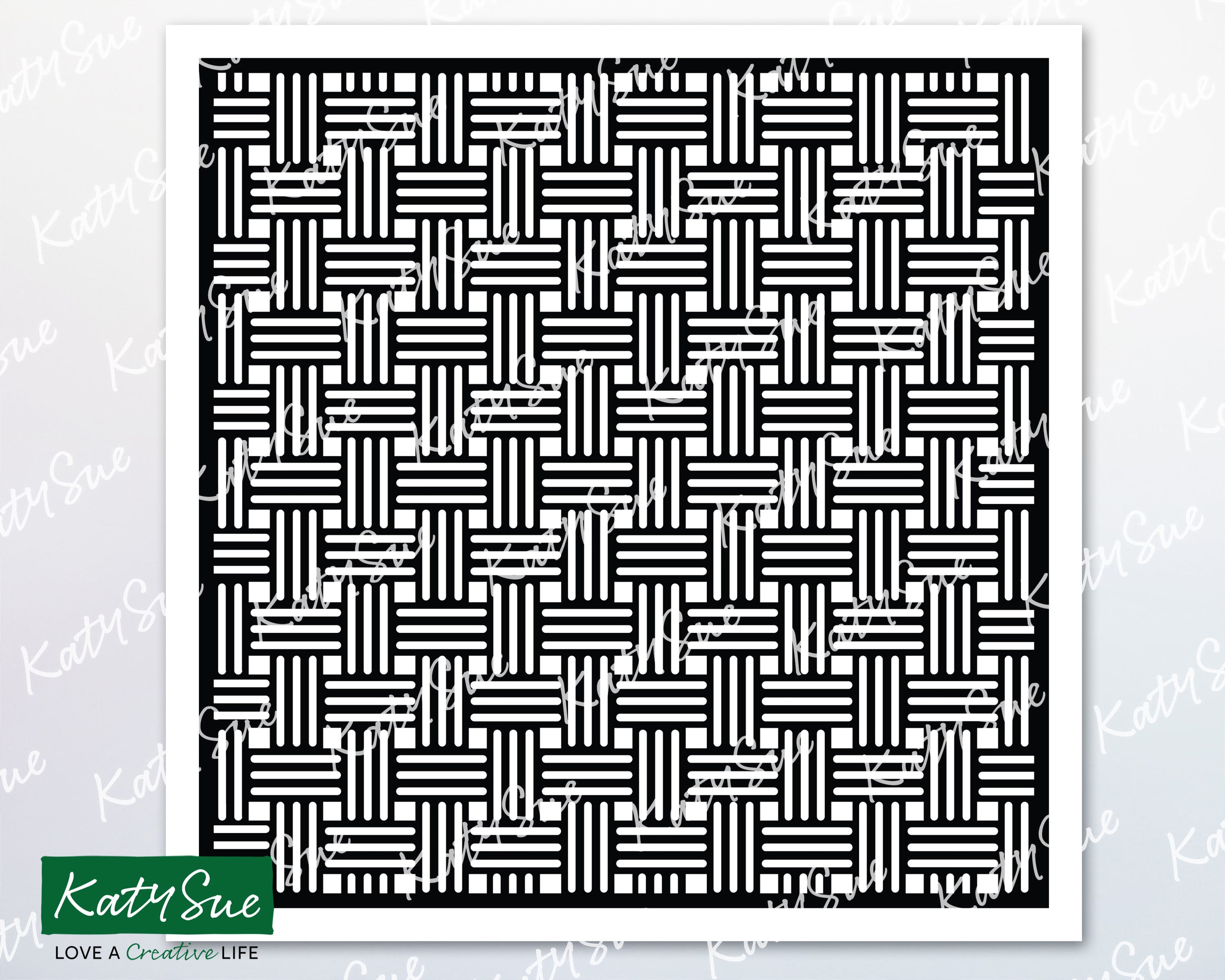 Open Weave Stencil | Digital Cutting File — Katy Sue Designs
