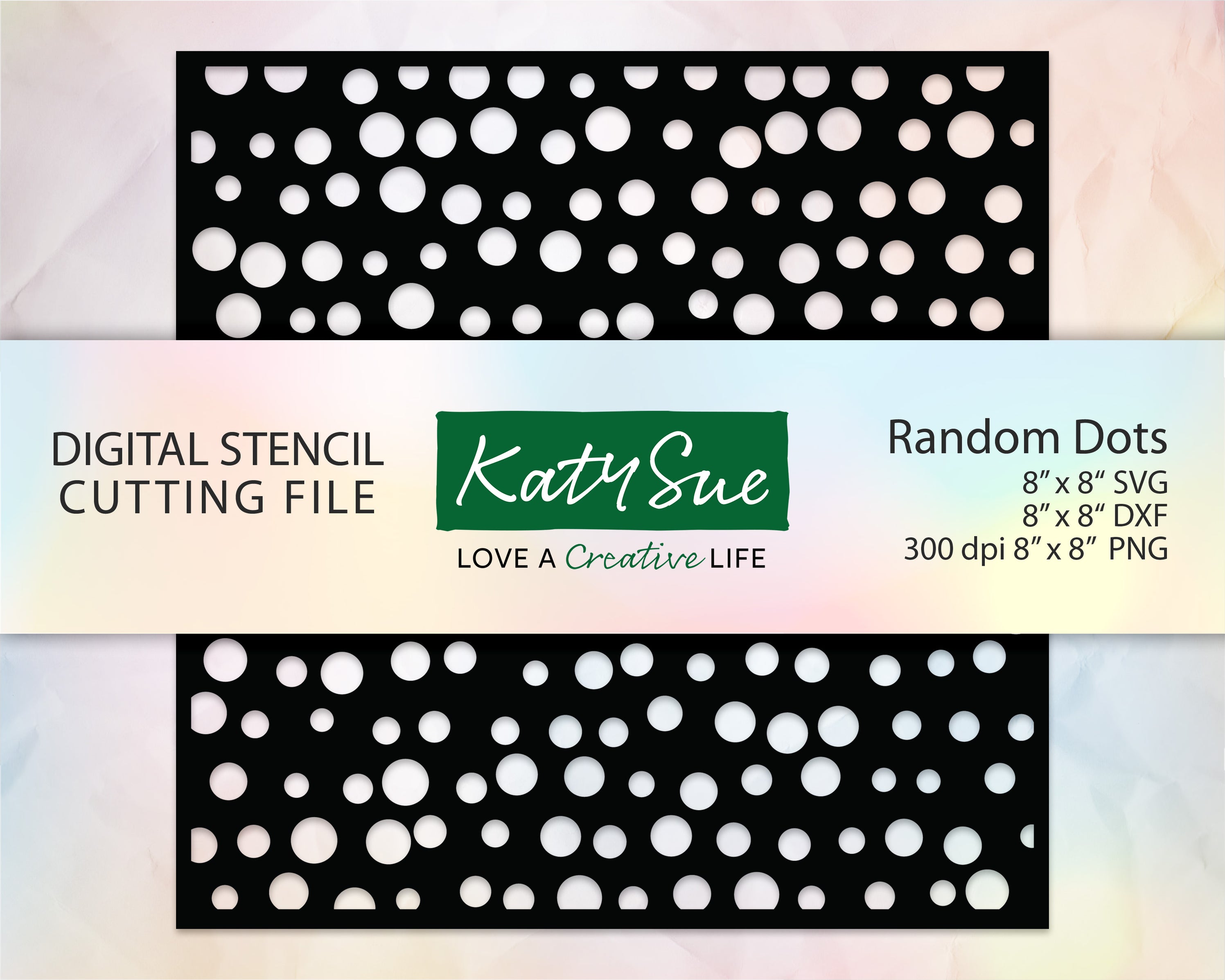 Random Dots Stencil | Digital Cutting File — Katy Sue Designs