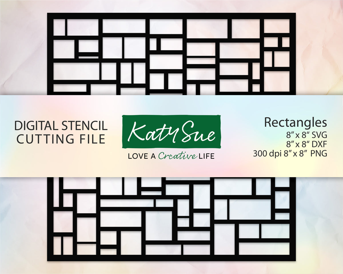 Rectangles Stencil | Digital Cutting File — Katy Sue Designs