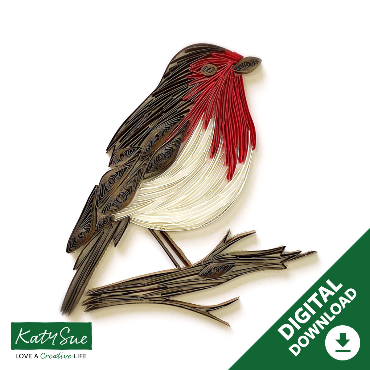 Robin Digital Quilling Templates — Katy Sue Designs