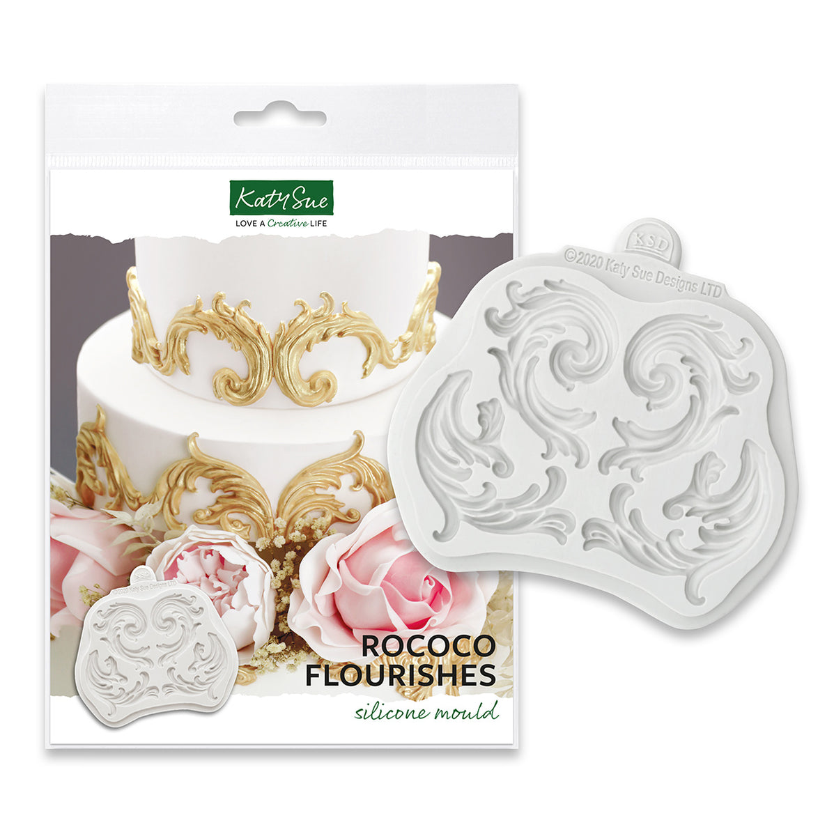 Rococo Flourishes Silicone Mould — Katy Sue Designs