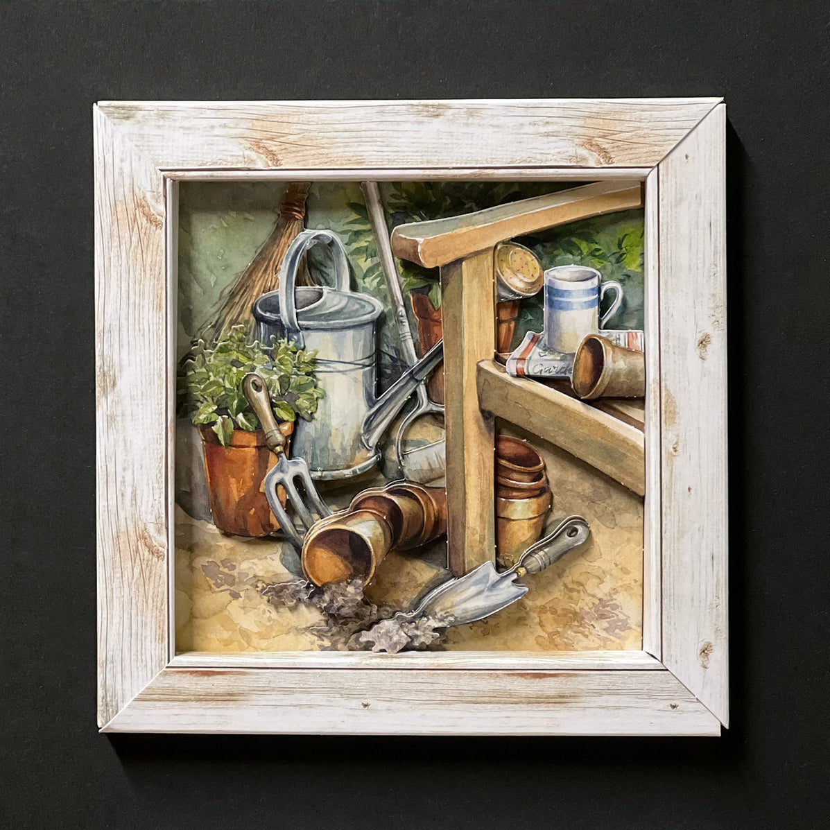 Rustic Wood Effect 6x6 Box Frames, pack of 12 — Katy Sue Designs