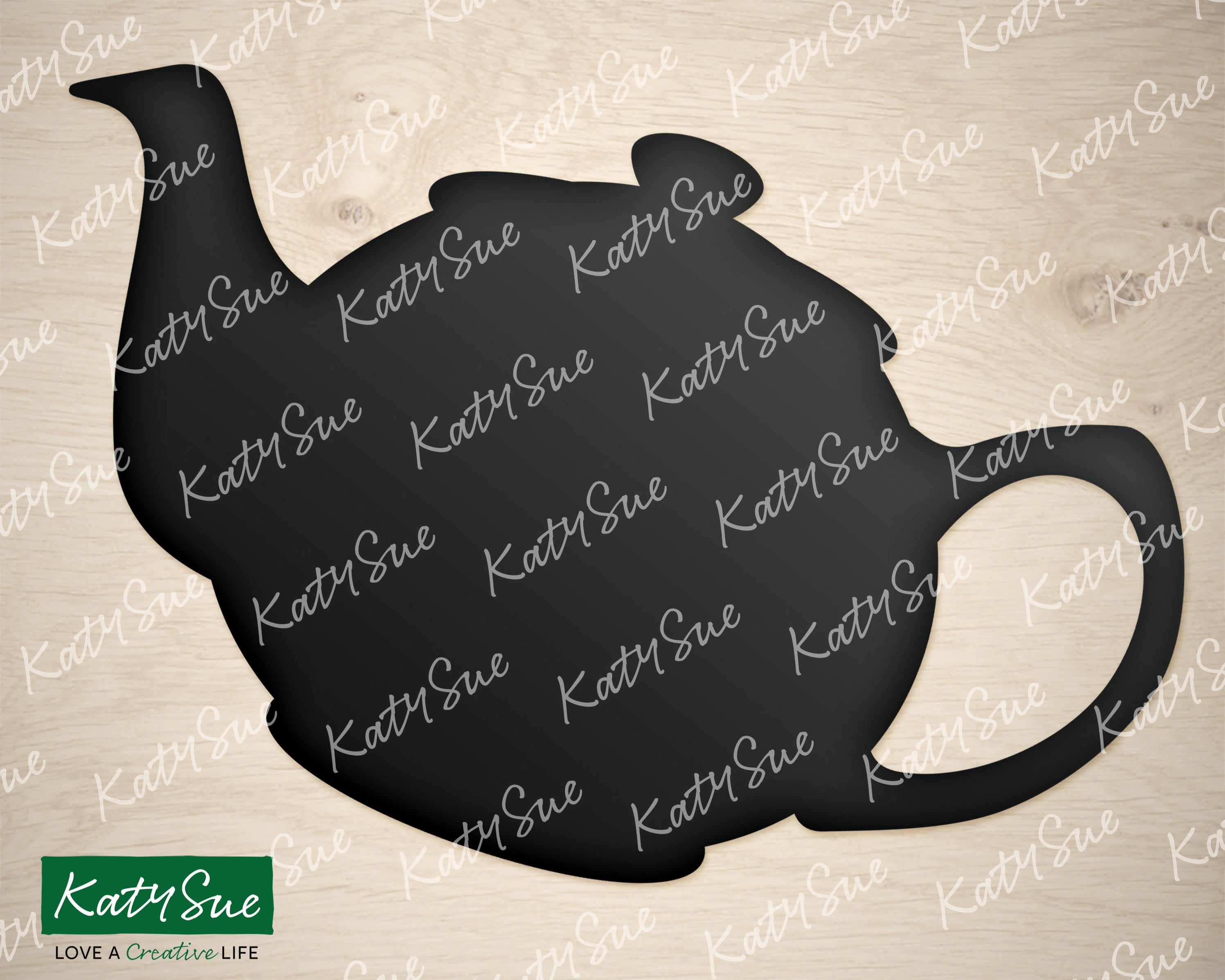 Teapot | Digital Cutting File — Katy Sue Designs
