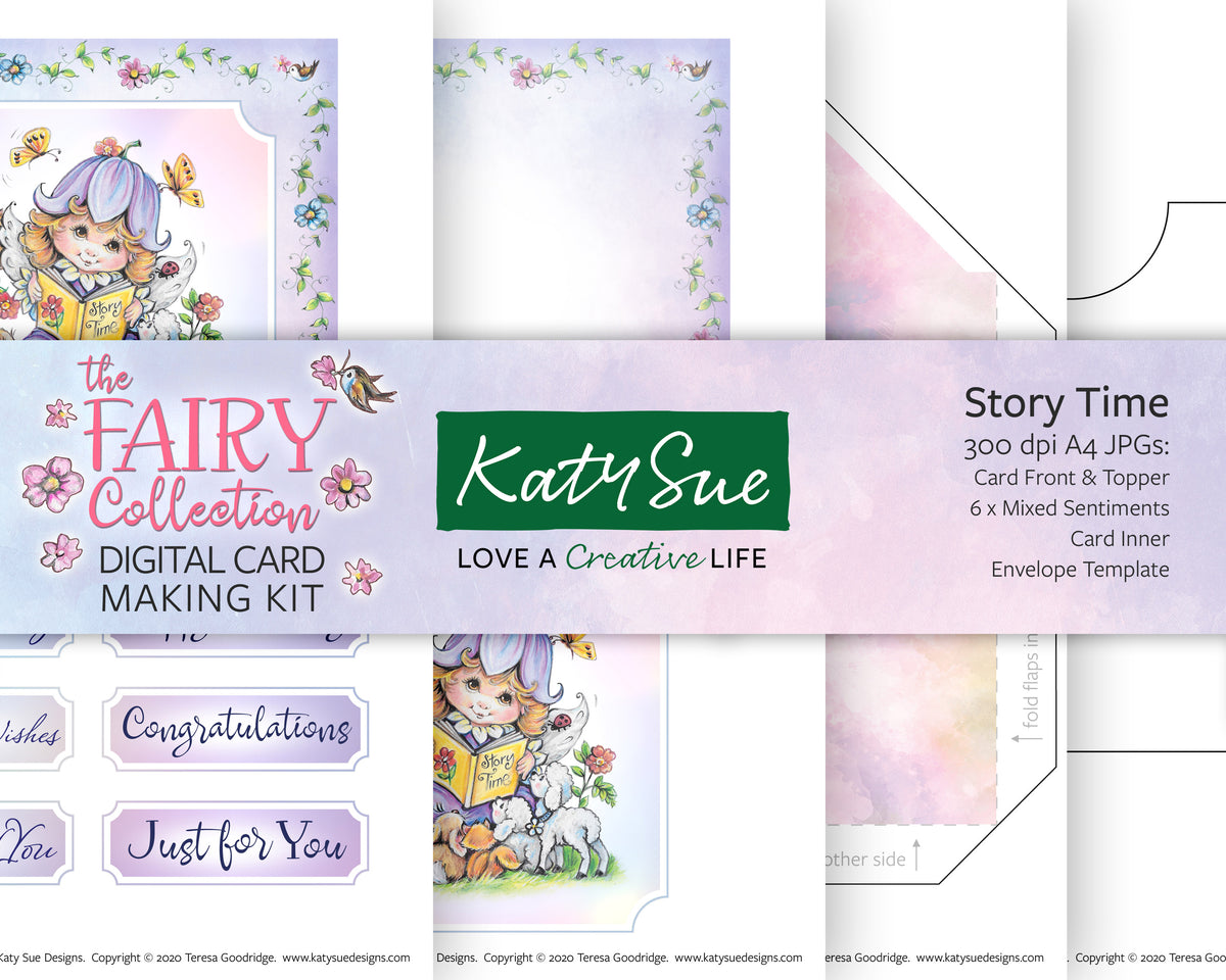 The Fairy Collection Story Time | Digital Card Making Kit l Katy Sue ...