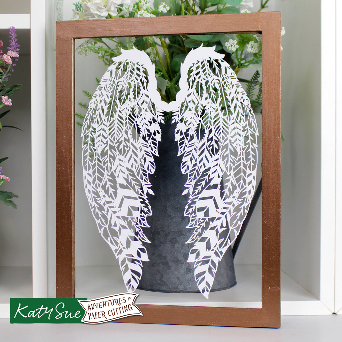 Angel Wings Paper Cutting Digital Template — Katy Sue Designs